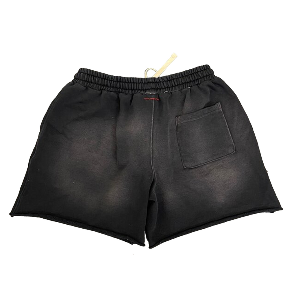 Black 4 Acid Washed Shorts – M.H.M